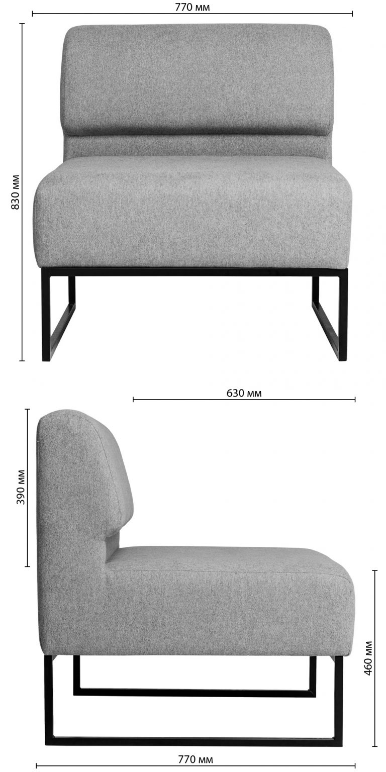 Купити Диван Лаунж комплектація Одиниця зі спинкою оббивка Роккі 43 ...